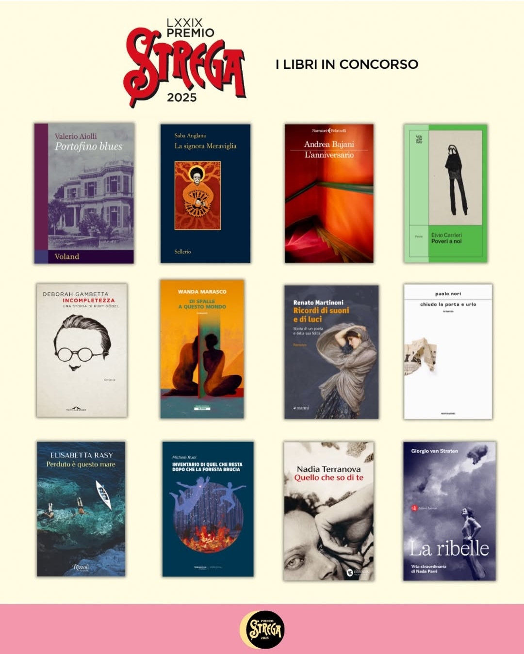 Premio Strega 2025: annunciata la cinquina finalista – Il mestiere di ...
